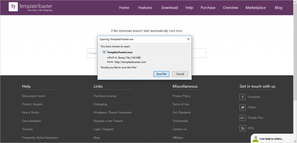 Installation - TemplateToaster Web Design Software