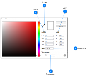 Color Picker Dialog Box - TemplateToaster Web Design Software