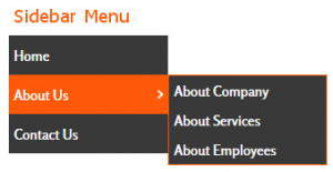Sidebar Menu - TemplateToaster Web Design Software